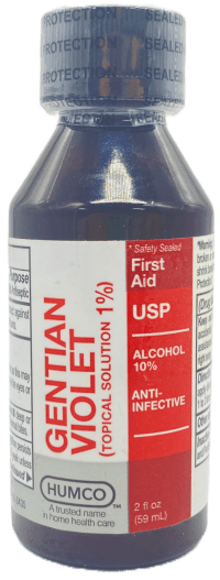 Gentian Violet Topical Solution 1% - 2 FL OZ - Elmhurst Pharmacy